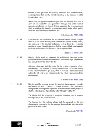 Bp fired heater specifications | PDF