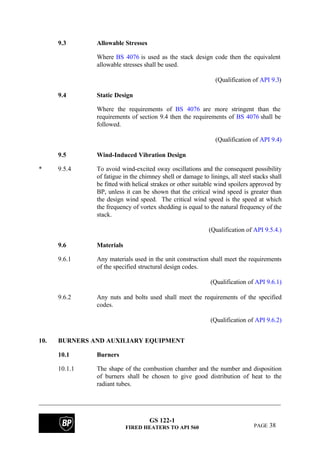 Bp fired heater specifications | PDF