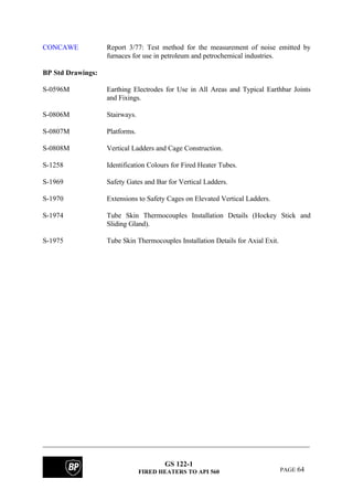 Bp fired heater specifications | PDF