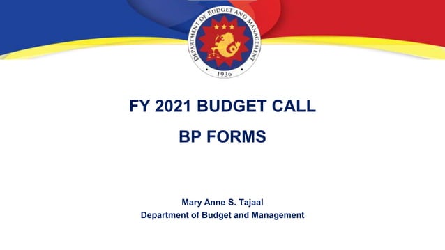 BP Forms for FY 2021 | PPTX