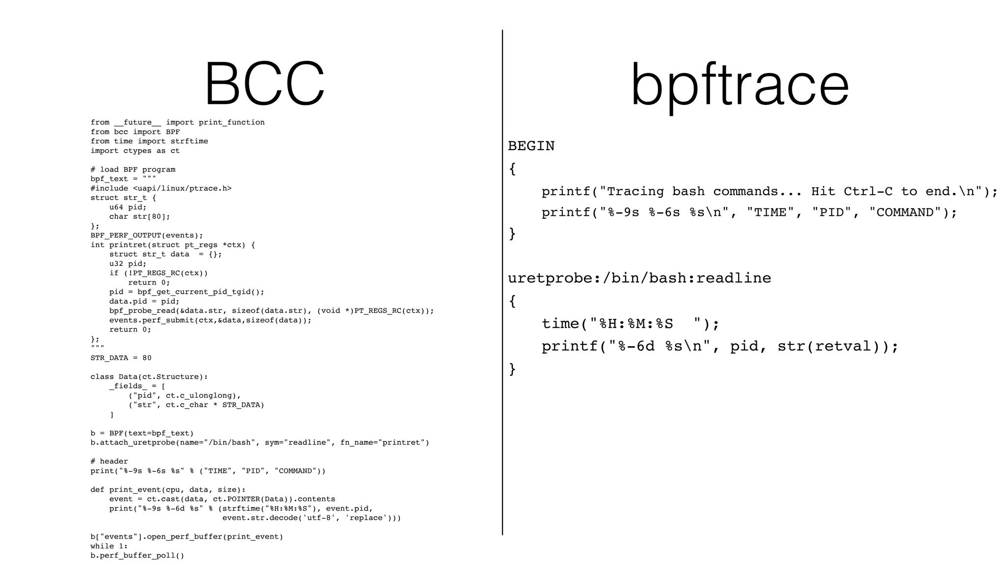bpftrace - Tracing Summit 2018 | PDF