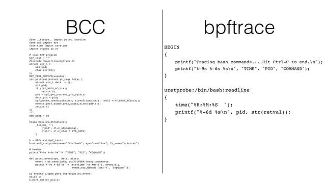 bpftrace - Tracing Summit 2018 | PPT