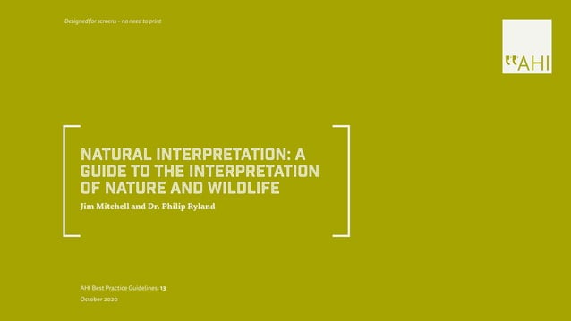 Natural interpretation: A guide to the interpretation of nature and ...