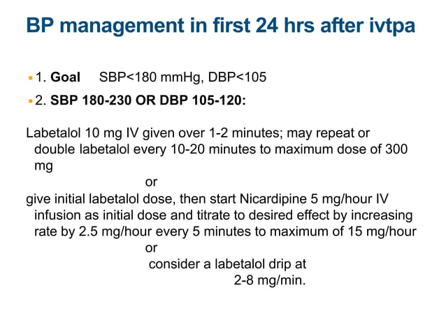 BP Targets in Stroke | PPTX | Heart and Cardiovascular Diseases ...
