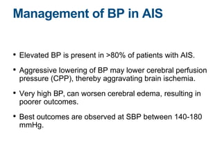 BP Targets in Stroke | PPTX