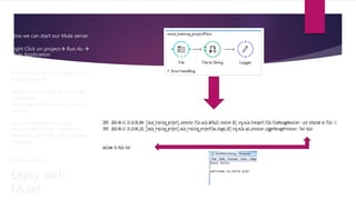 Mule esb lesson 3 | PPTX | Computing | Technology & Computing