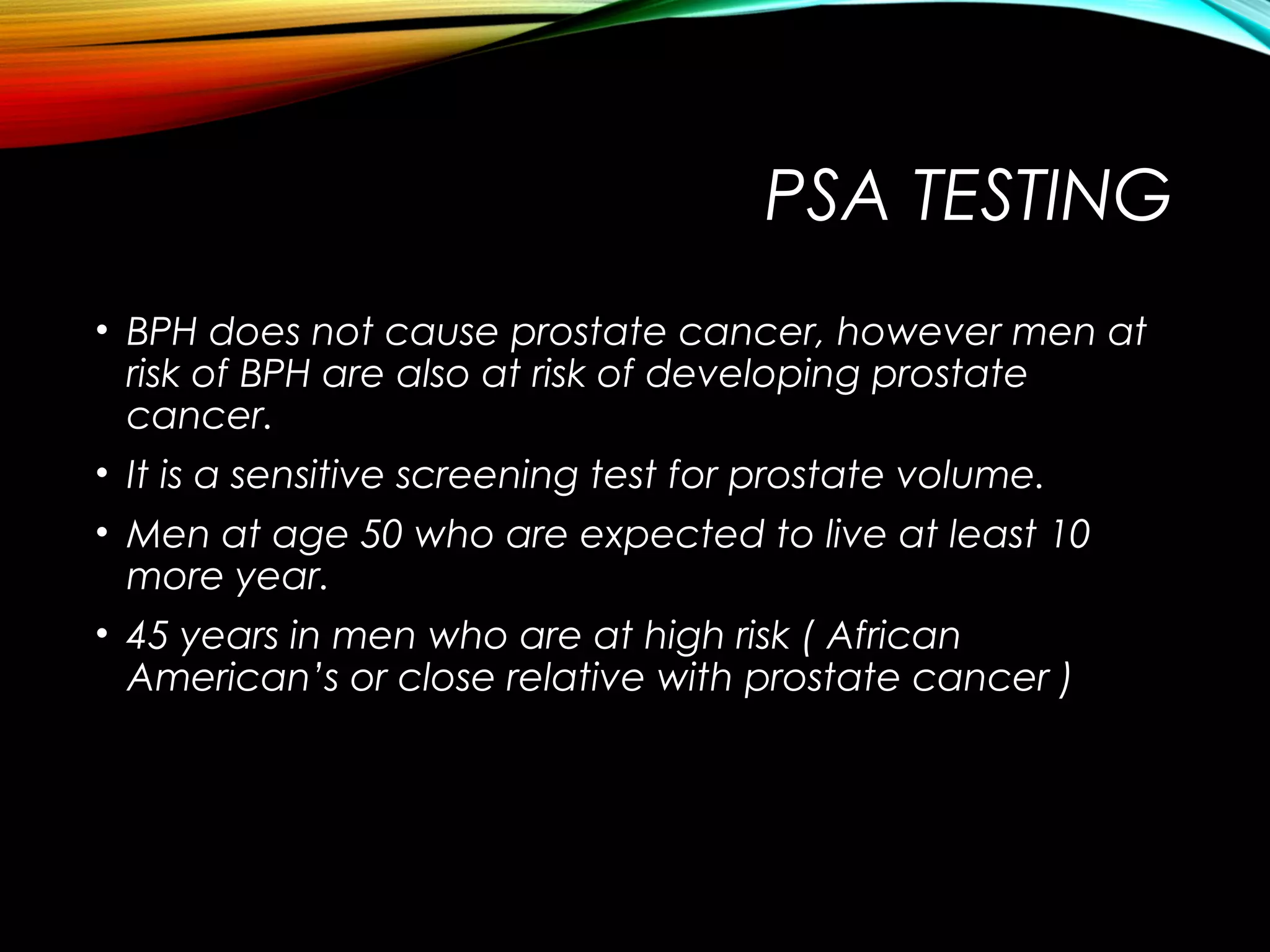 Benign Prostatic Hyperplasia (BPH and LUTS) | PPT