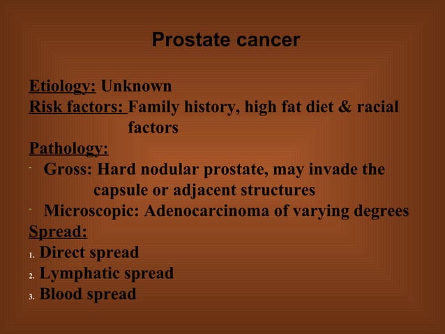 Benign Prostate Hyperplasia & Prostate Cancer | PPT
