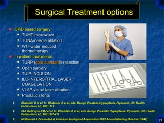 Benign enlargement of prostate . medical therapy | PPT