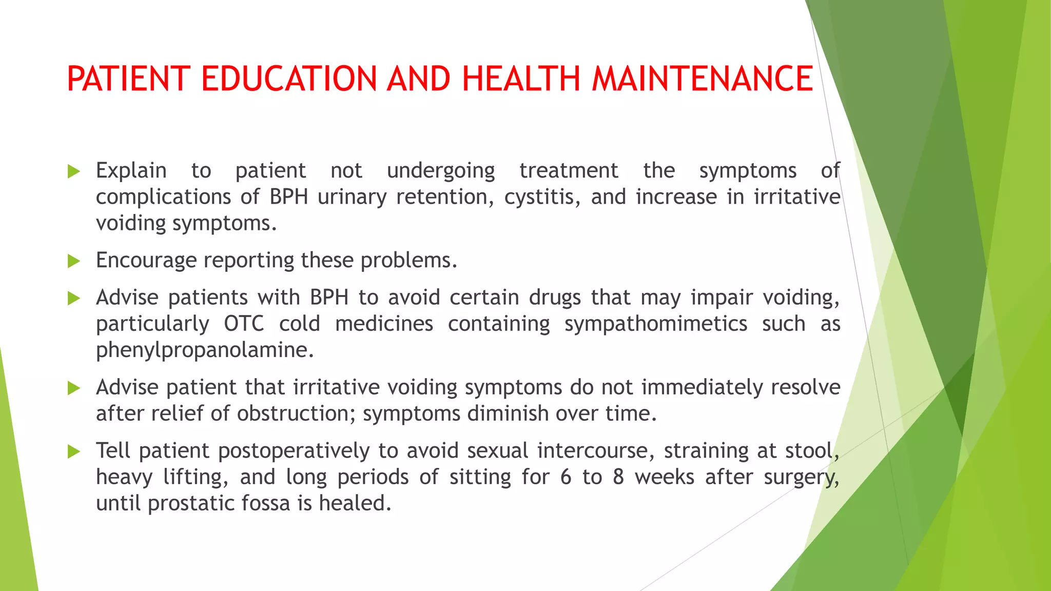 Benign prostatic hyperplasia (BPH) | PPTX