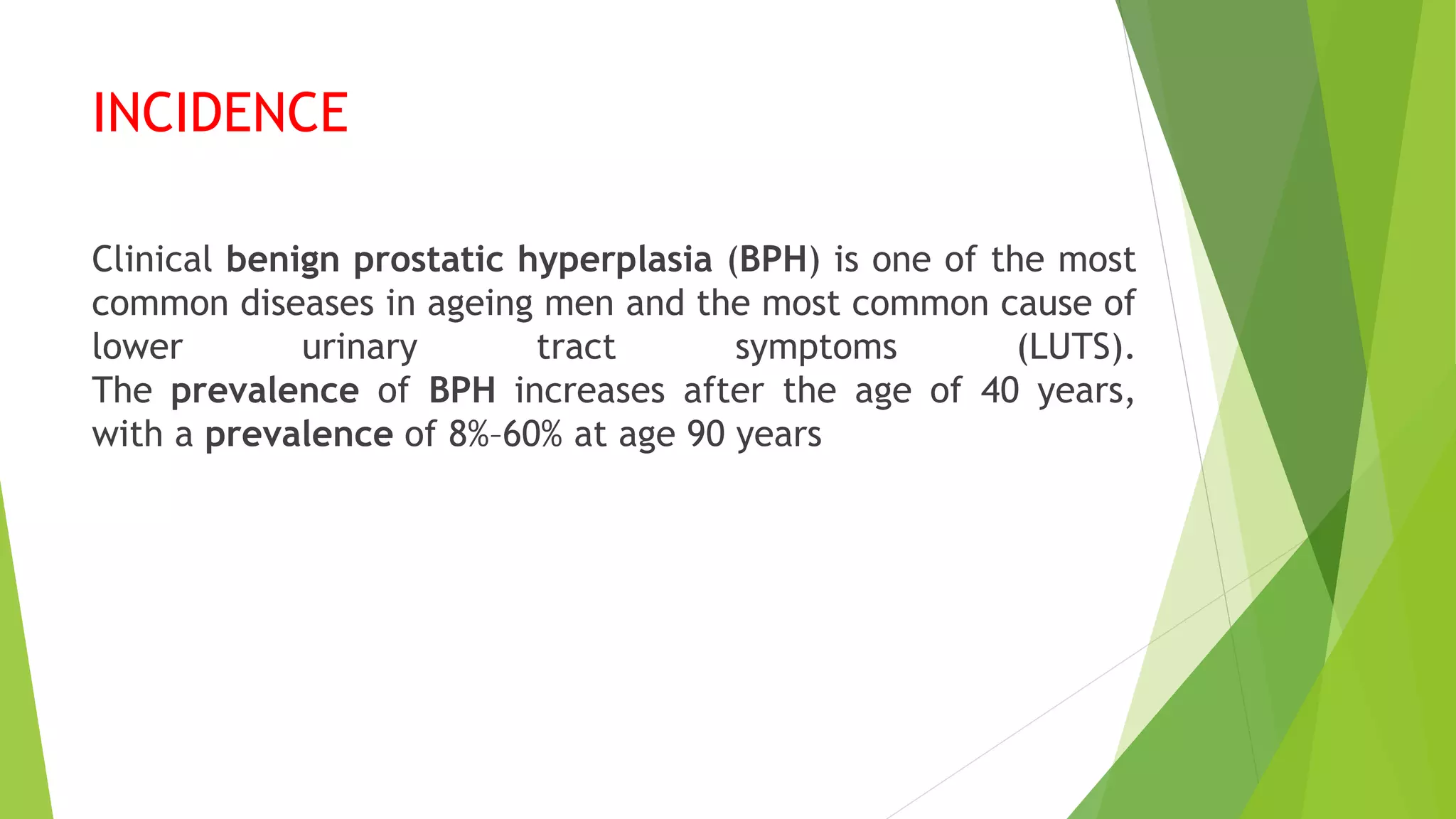 Benign prostatic hyperplasia (BPH) | PPTX
