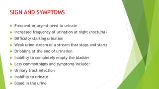 Benign prostatic hyperplasia (BPH) | PPTX