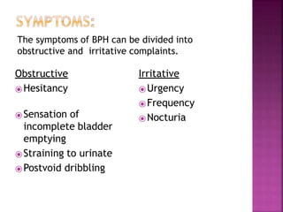 BPH.pptx USEFUL FOR MBBS AND PG STUDENTS OF PATHOLOGY | PPT