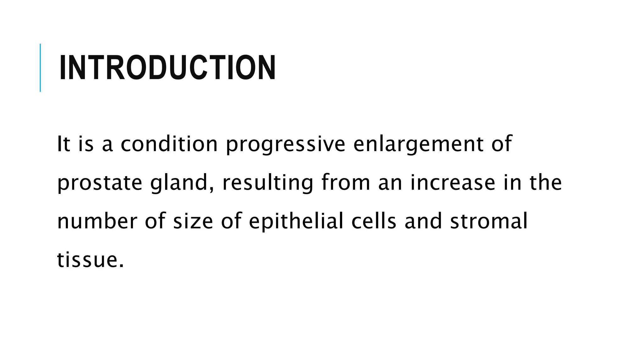 benign prostatic hyperplasia (BPH) presentation | PPTX