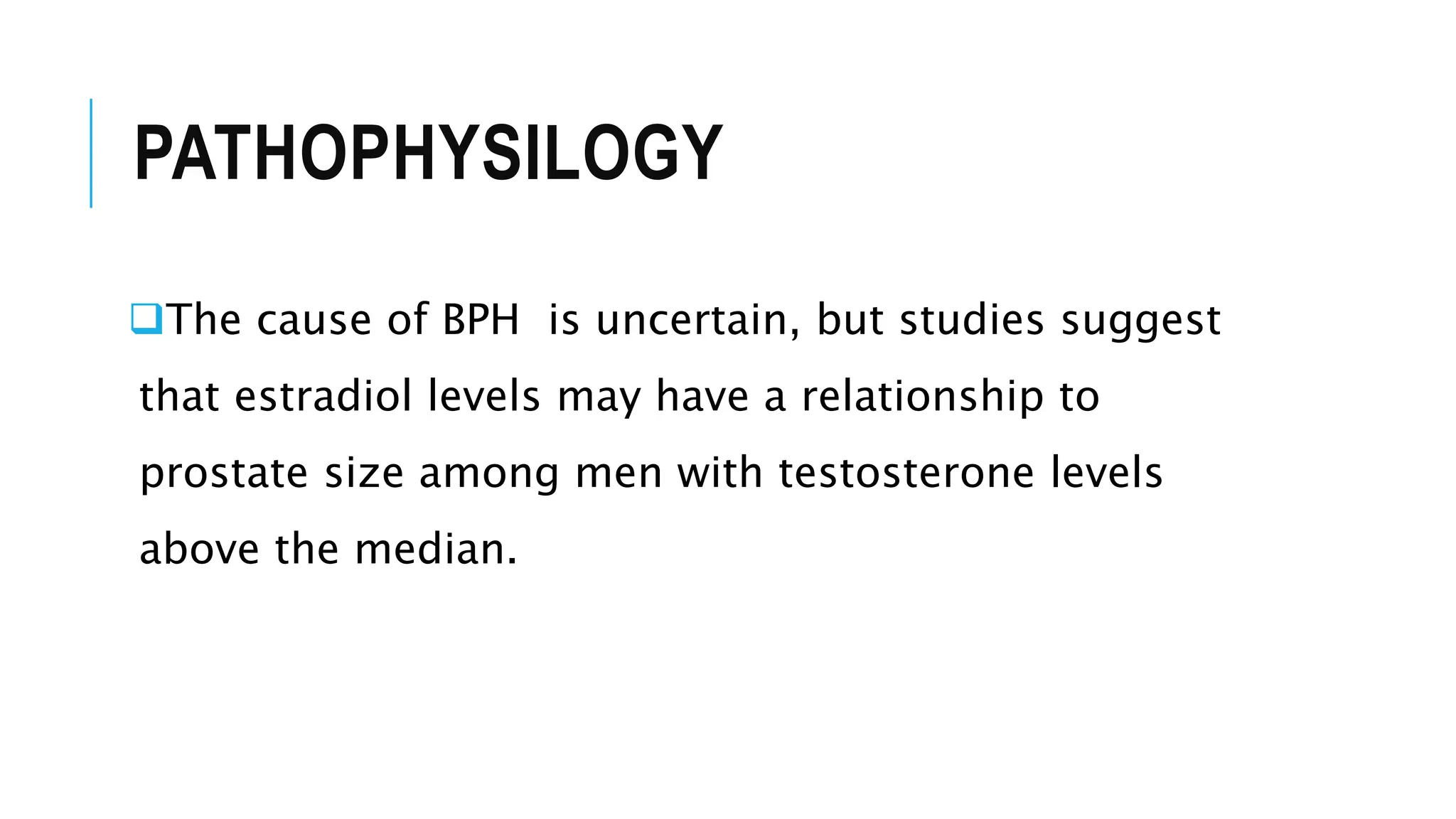 benign prostatic hyperplasia (BPH) presentation | PPTX