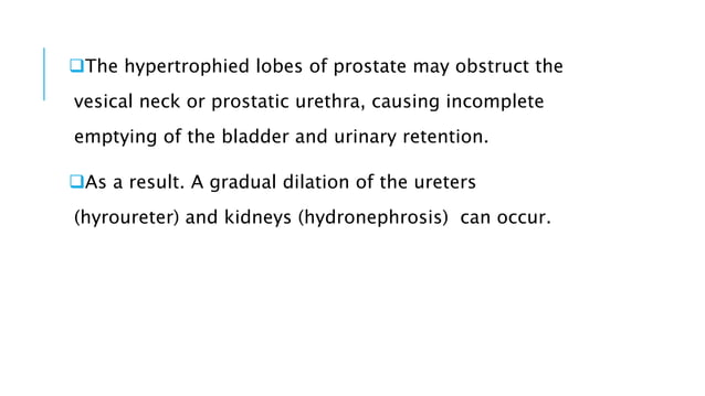 benign prostatic hyperplasia (BPH) presentation | PPT