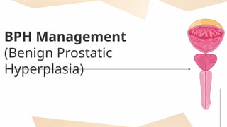 BPH (benign prostatic hyperplasia) in urology | PPTX