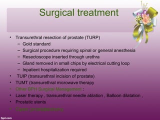 benign prostatic hyperplasia | PPT
