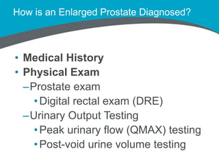 Management of the Enlarged Prostate Gland | PPTX