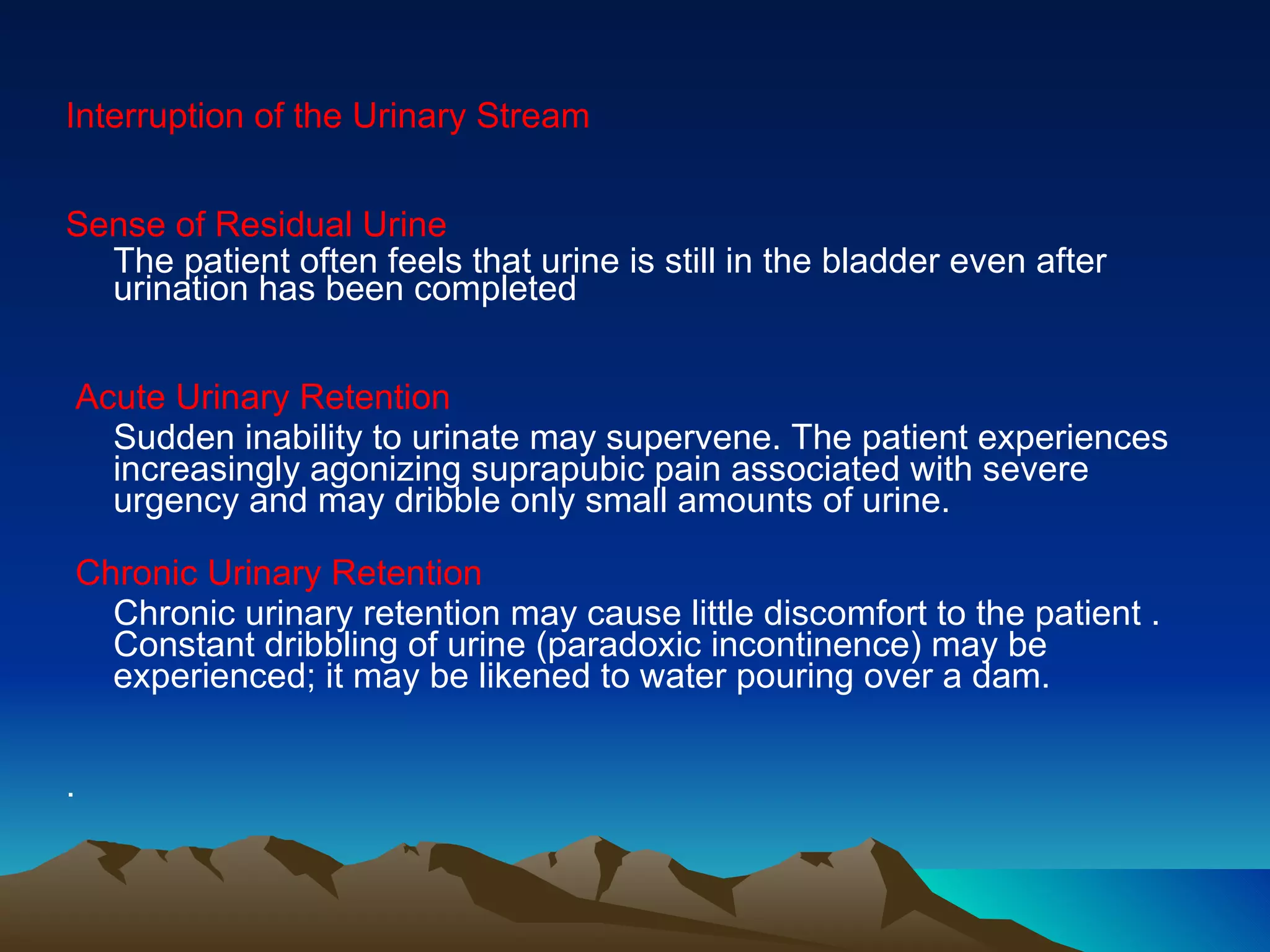 Urology 5th year, 1st lecture (Dr. Sarwar) | PPT