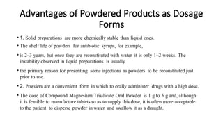 BPH 5.1 PHARMACEUTICAL POWDERS PCE 410.pptx | Chemistry | Science