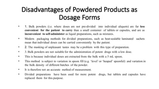 BPH 5.1 PHARMACEUTICAL POWDERS PCE 410.pptx | Chemistry | Science