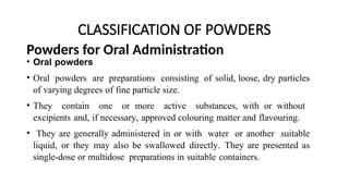 BPH 5.1 PHARMACEUTICAL POWDERS PCE 410.pptx | Chemistry | Science
