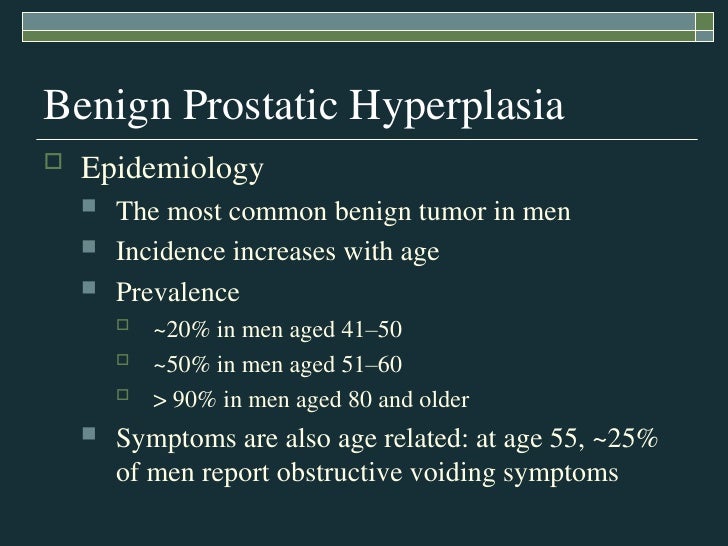 BPH, Prostate Cancer, Testicular Cancer