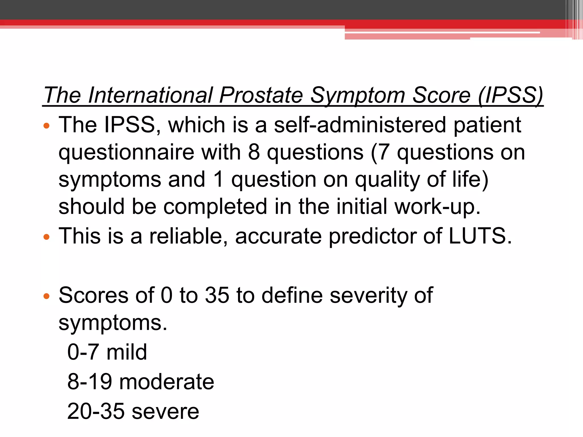 Benign Prostatic Hypertrophy, Prostatitis and Hematuria | PPTX