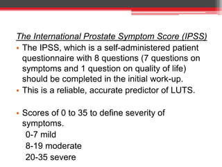 Benign Prostatic Hypertrophy, Prostatitis and Hematuria | PPT