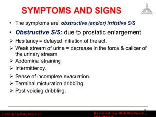 BPH and Obstructive Uropathy | PPT