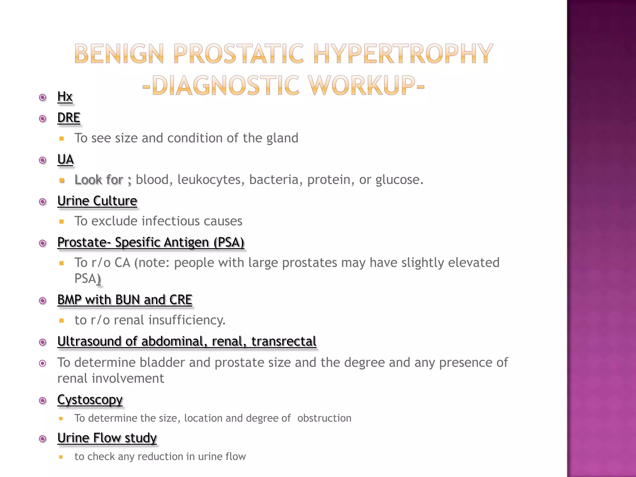 Bph and prostate cancer | PPTX