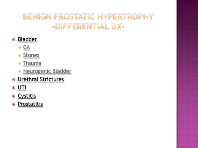 Bph and prostate cancer | PPTX