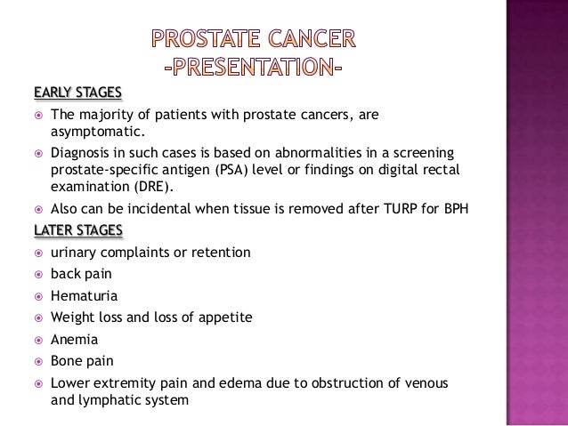 Bph and prostate cancer