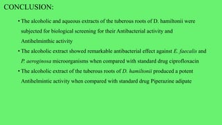 PHARMACOGNOSTICAL AND BIOLOGICAL ACTIVITY EVALUATION OF DECALEPIS ...