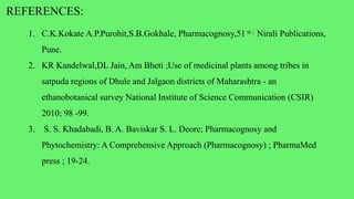 PHARMACOGNOSTICAL AND BIOLOGICAL ACTIVITY EVALUATION OF DECALEPIS ...
