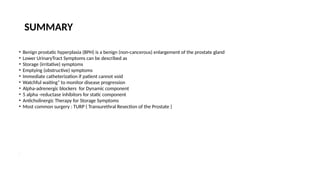 PHARMACOTHERAPY OF BENIGN PROSTATIC HYPERPLASIA .pptx