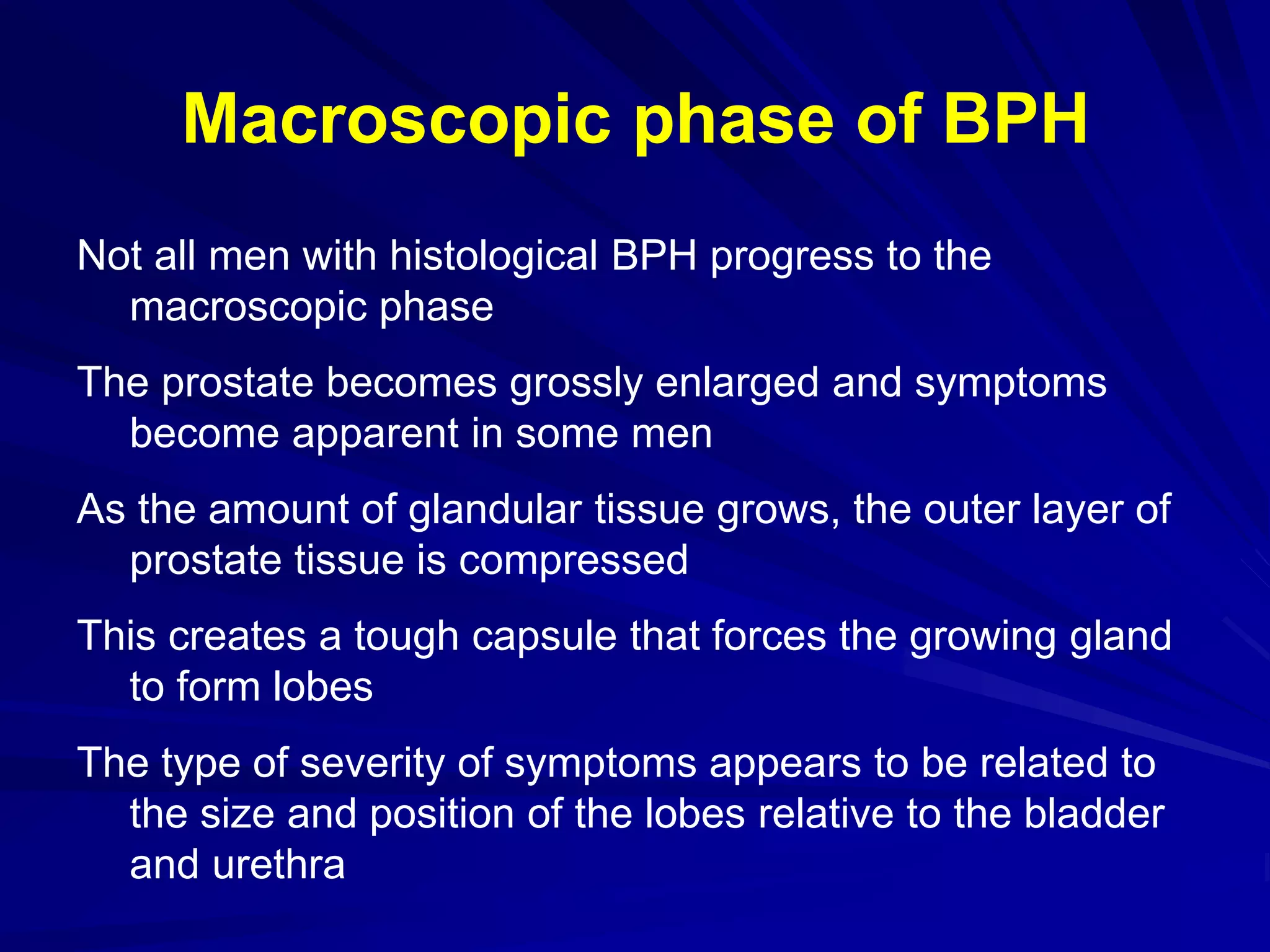 Benign prostatic hyperplasia by Sayed Eleweedy | PPT