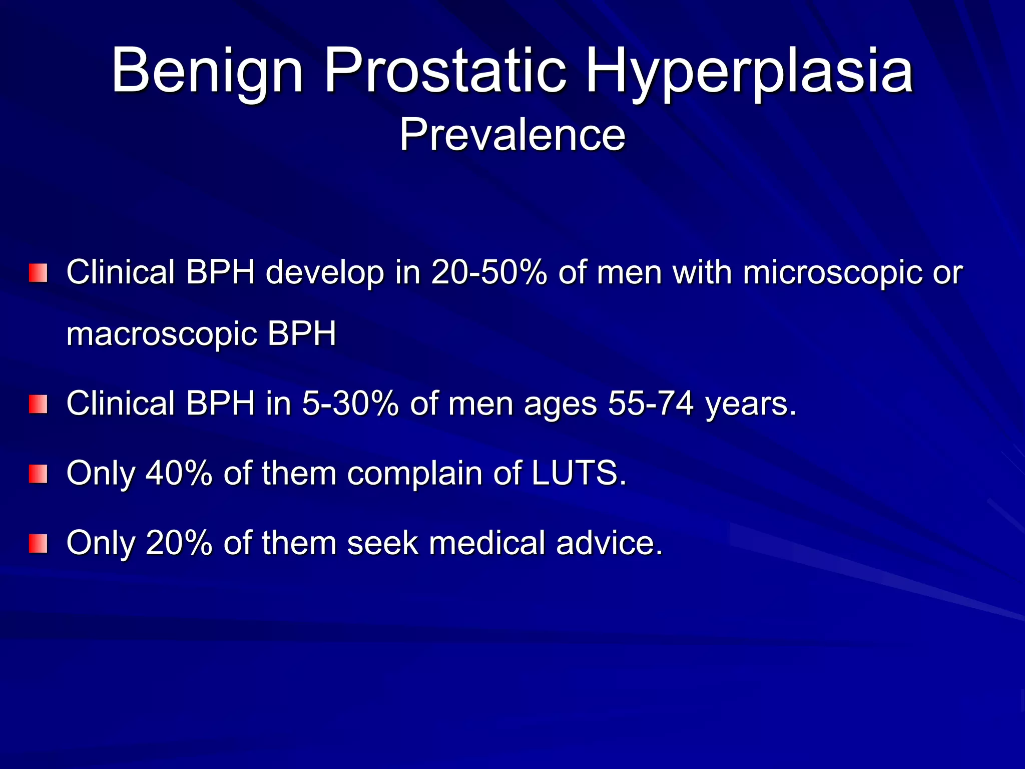 Benign prostatic hyperplasia by Sayed Eleweedy | PPT