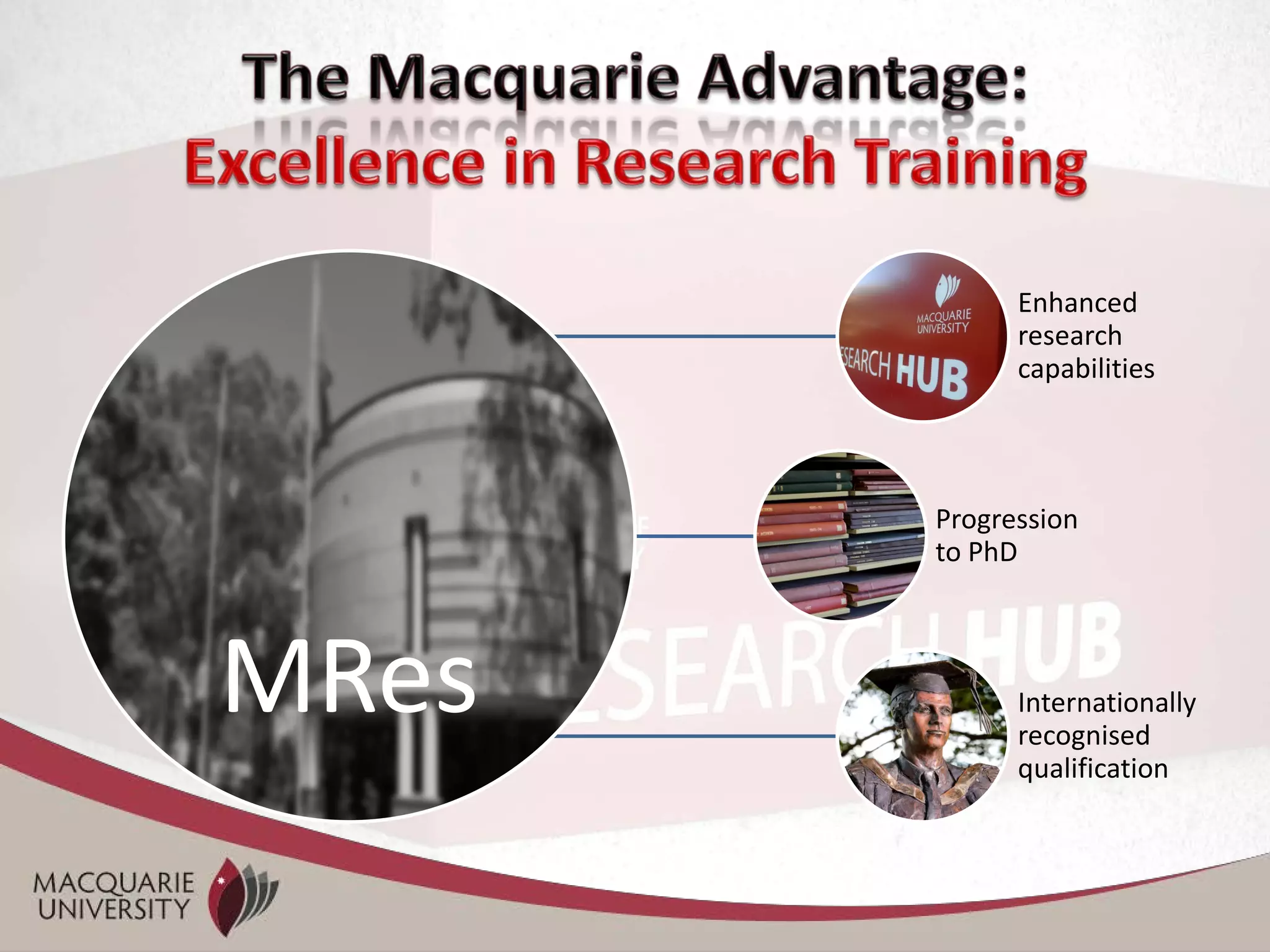 MQ Research Training Pathway Program (2013) | PPT
