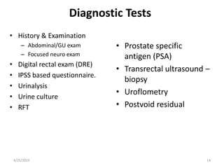 BPH & its management by Dr Nesar | PPTX