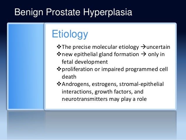 Etiology of BPH