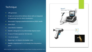 Benign prostatic hyperplasia minimal invasive surgery | PPTX