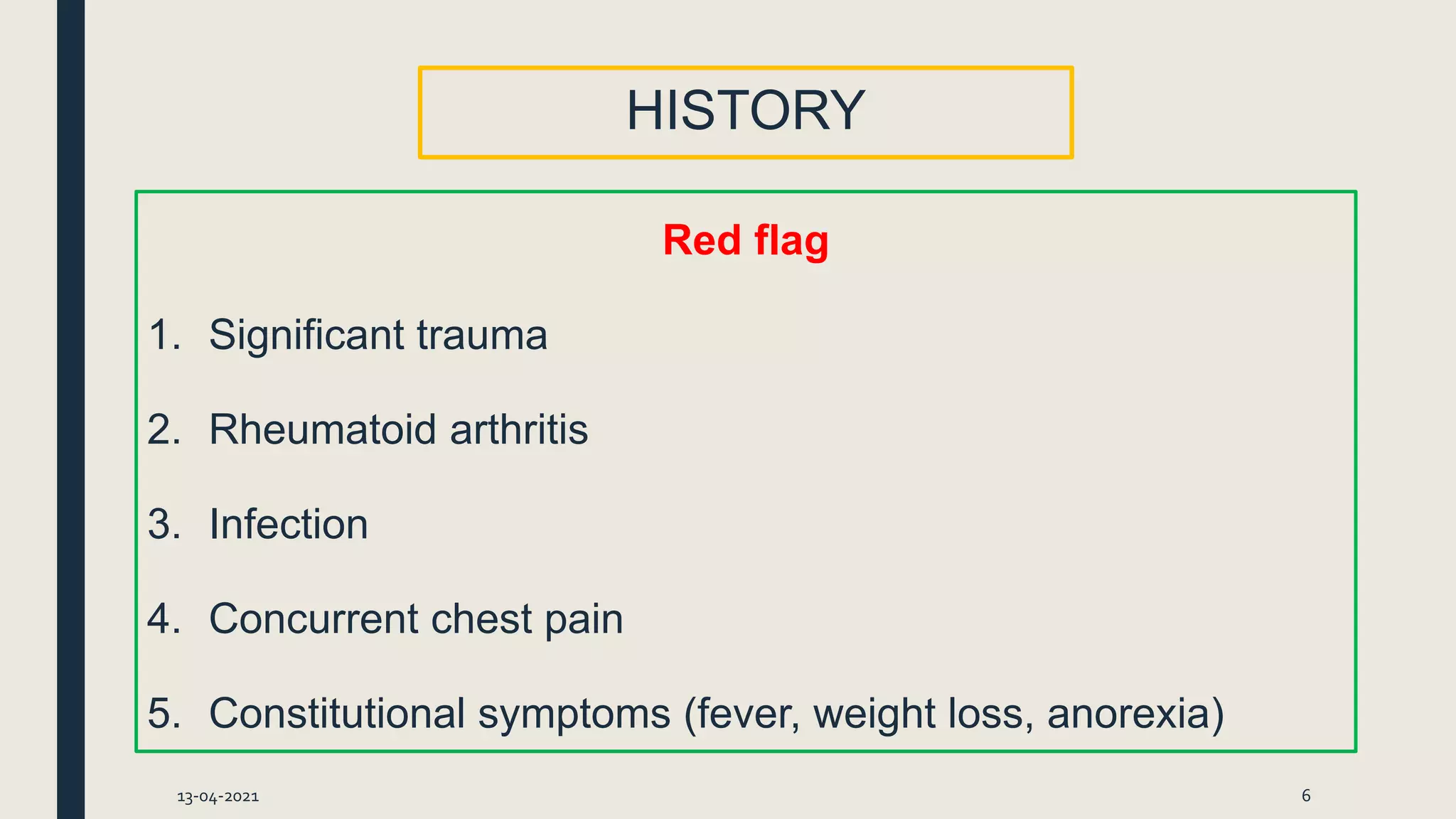 Approach to Neck and Back Pain | PPTX