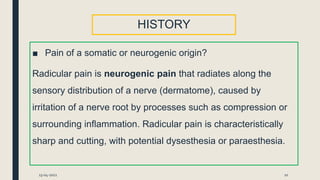 Approach to Neck and Back Pain | PPTX
