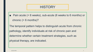 Approach to Neck and Back Pain | PPTX