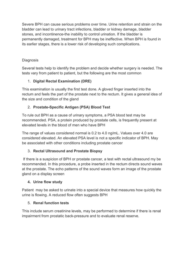 Bph presentation | PDF | Hormonal Disorders | Endocrine and Metabolic ...