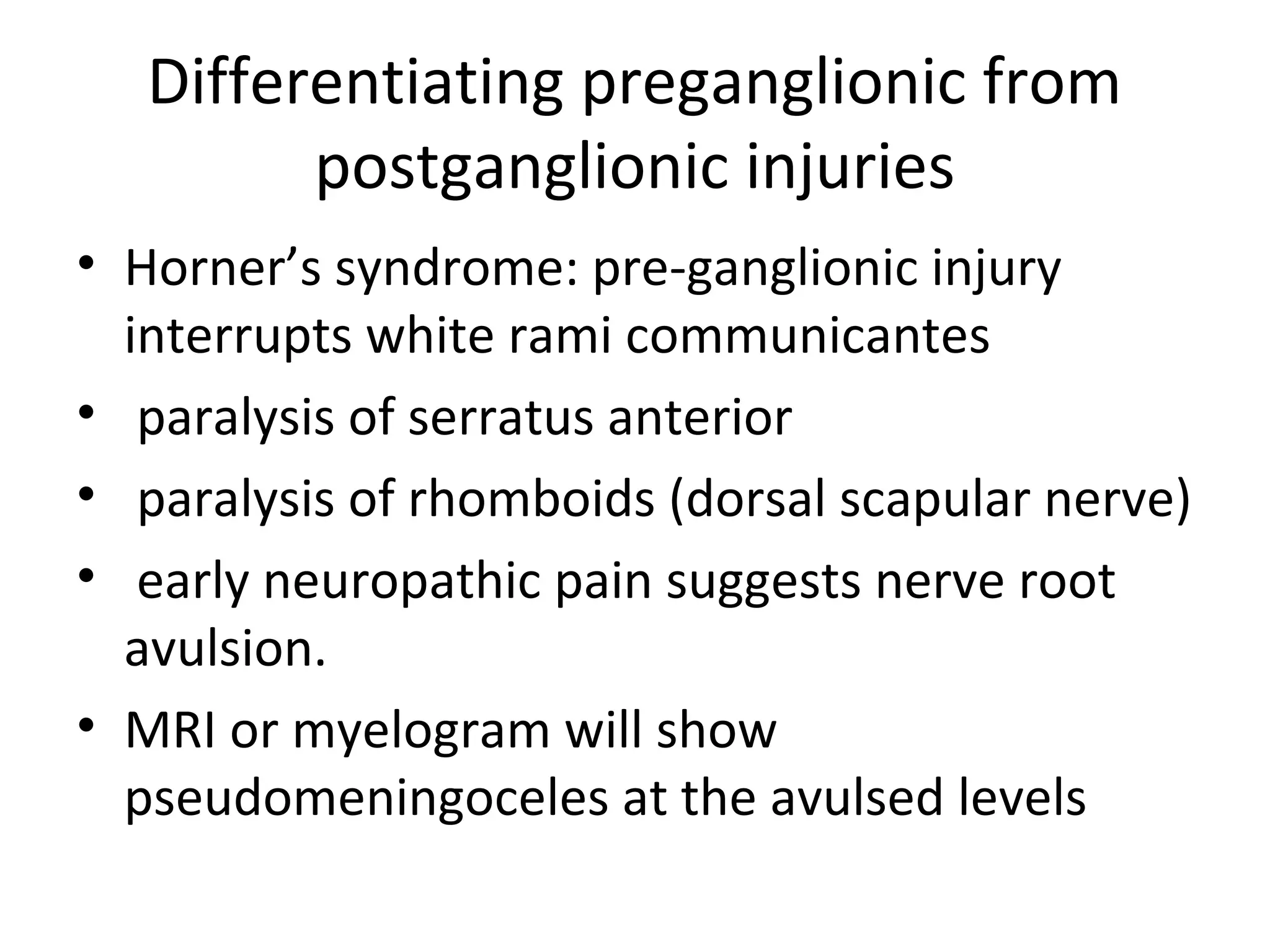 Brachial Plexus Injury, anatomy and surgical options | PPT