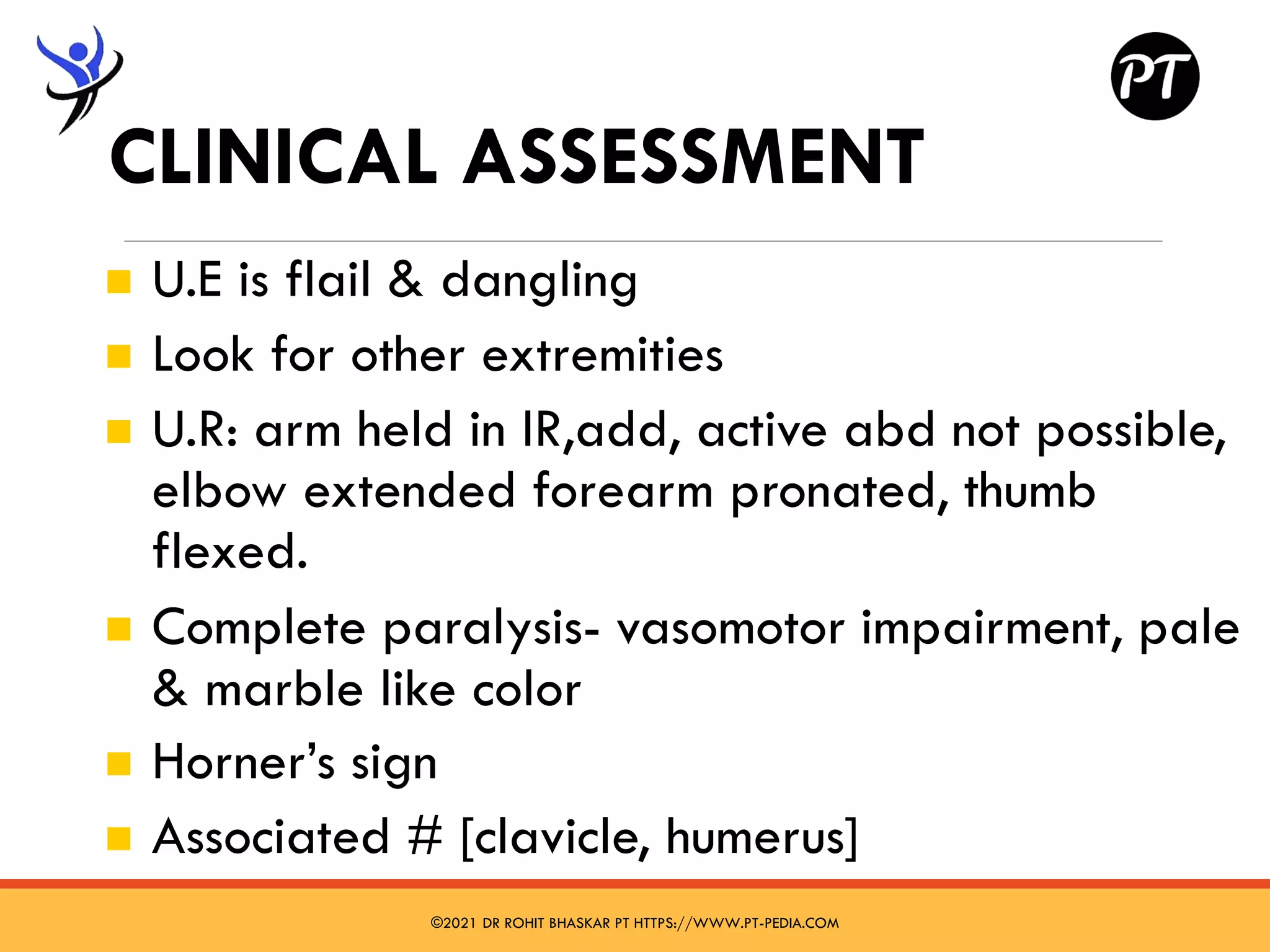 BRACHIAL PLEXUS INJURY - Dr Rohit Bhaskar | PDF