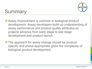 Assay Improvement for Protein Therapeutics at Clinical Development ...
